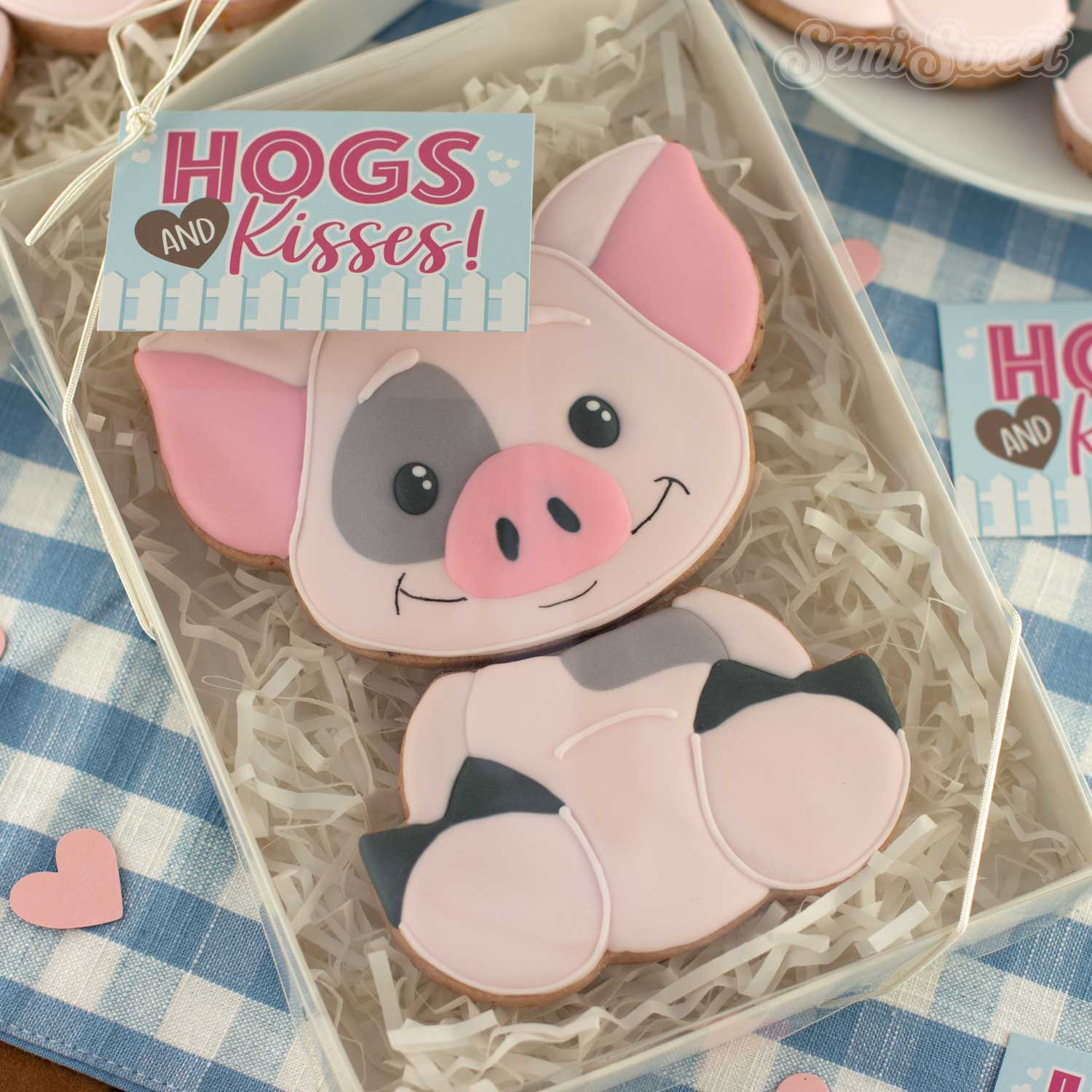 How to Make Adorable Pig Cookies for Valentines Day