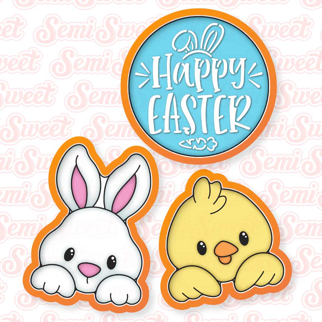 Decorate a Cute Easter Bunny & Chick Cookie Platter