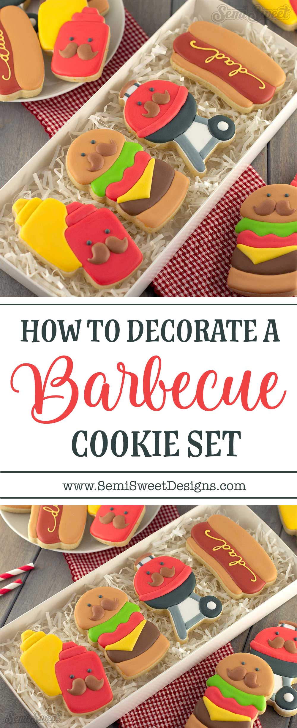 Learn to Decorate a Barbecue Cookie Set for Father's Day
