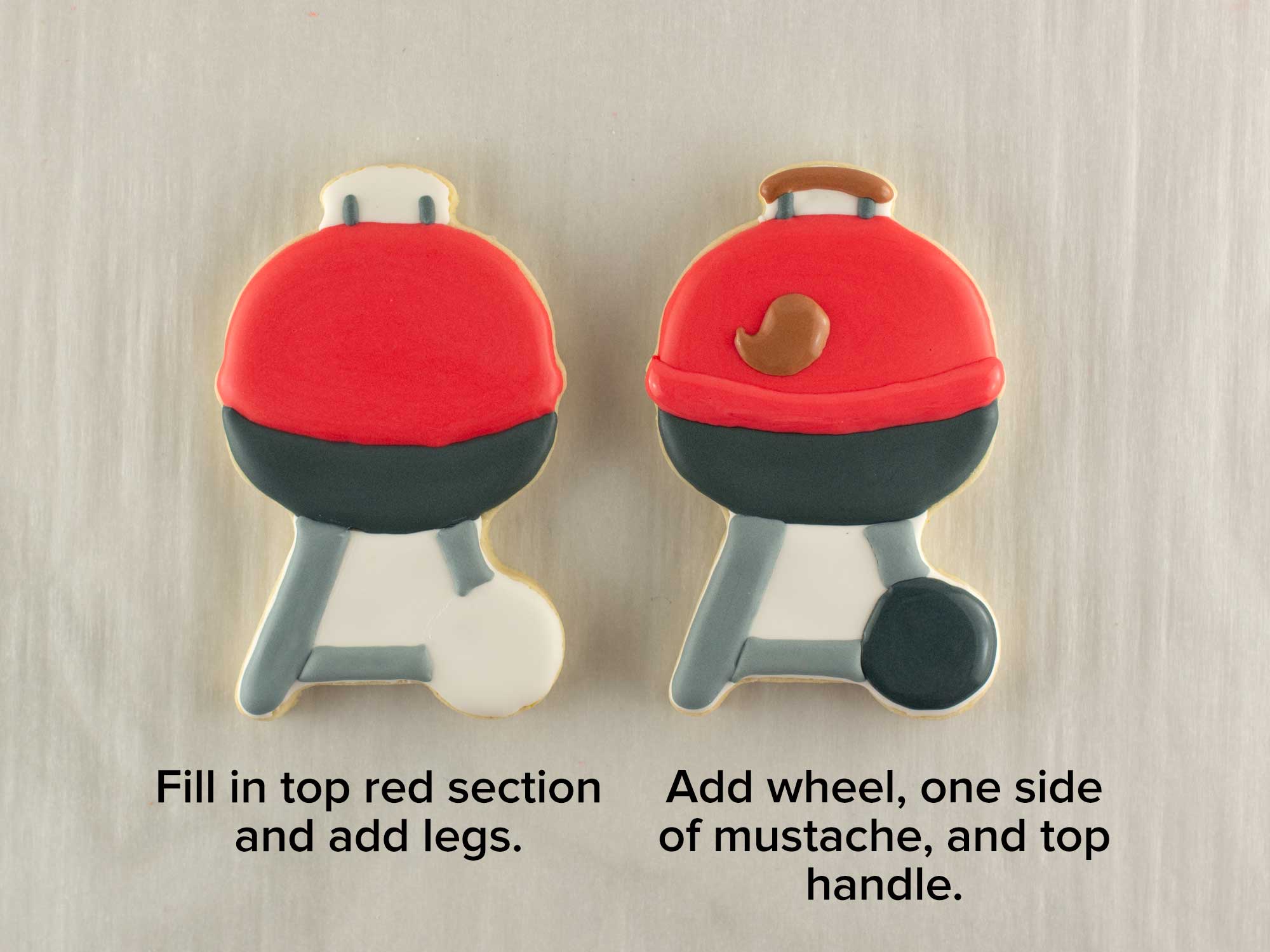Learn to Decorate a Barbecue Cookie Set for Father's Day