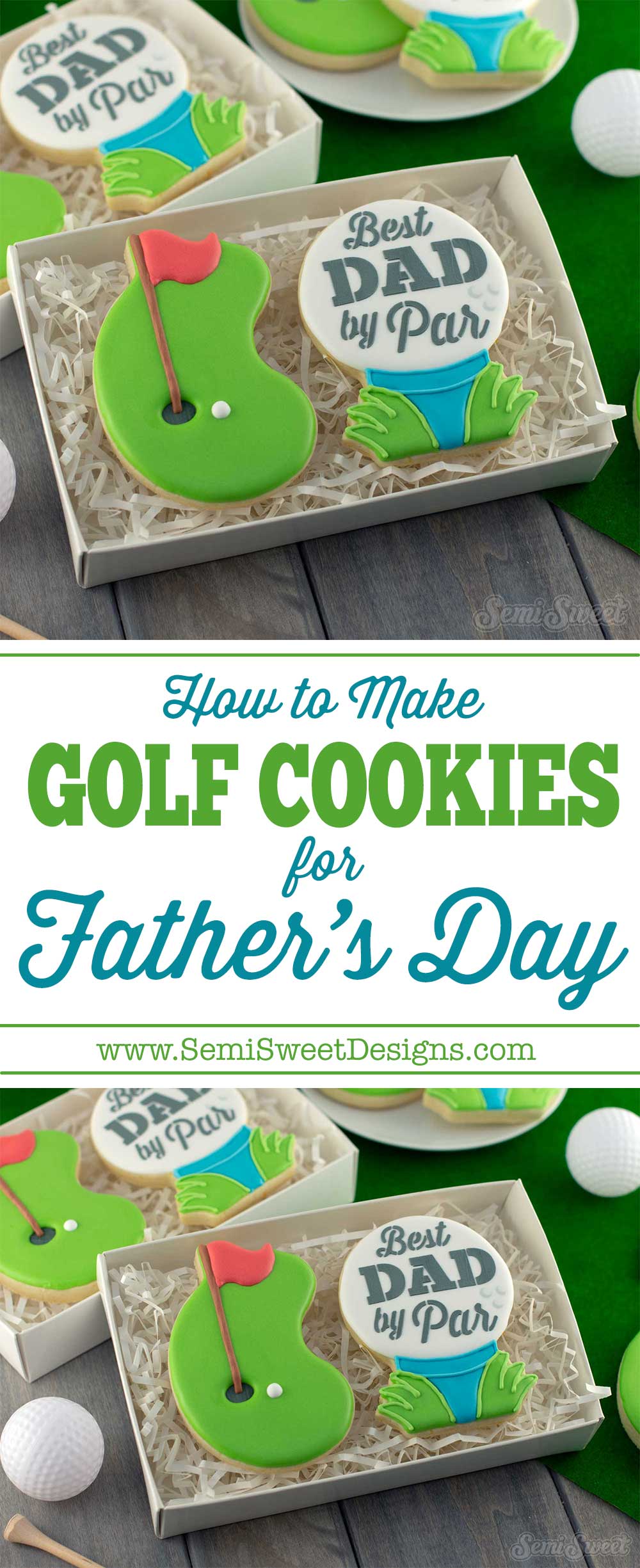 Decorate Easy Golf Cookies for Father's Day