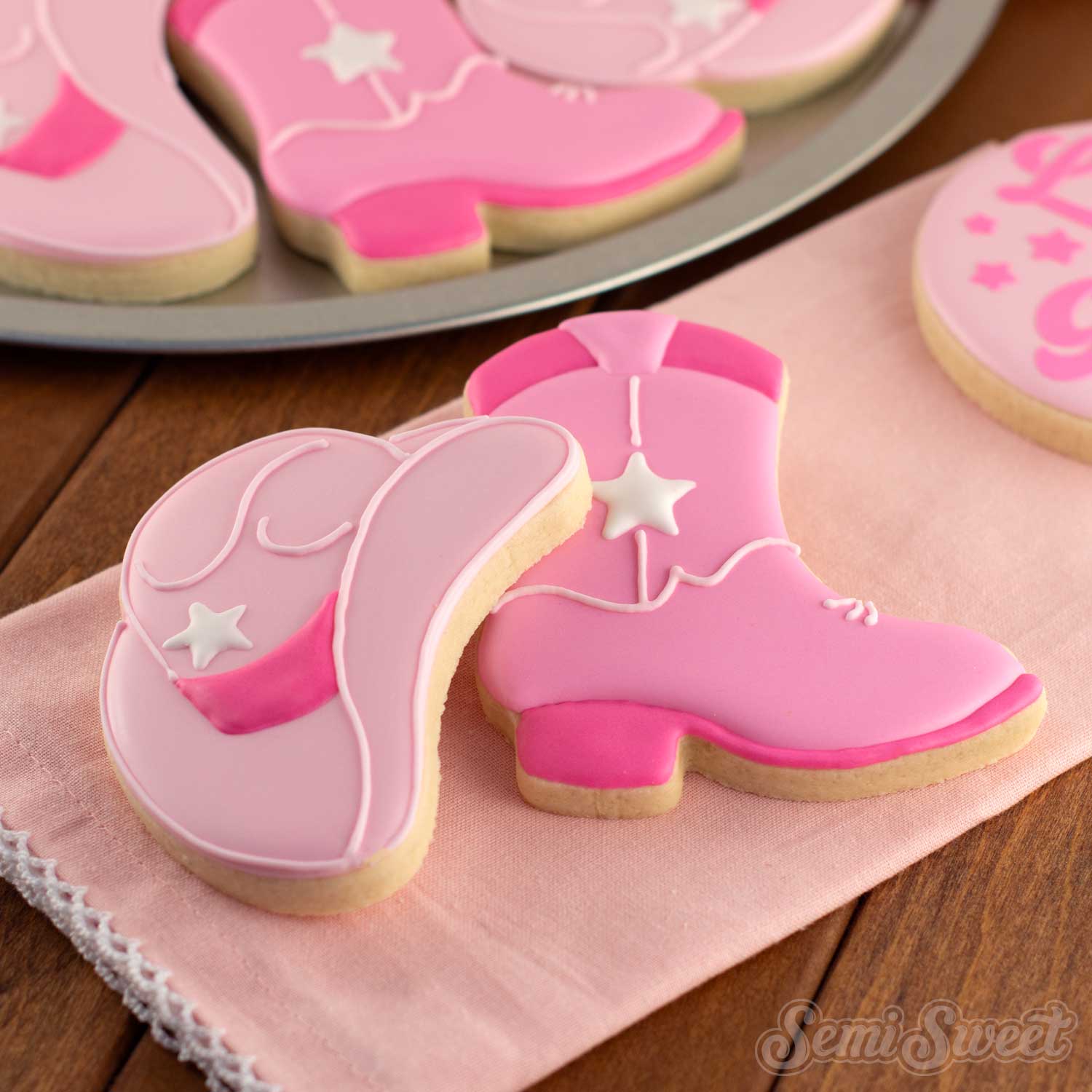 Decorate a Cowgirl Cookie Platter for a Bachelorette Party