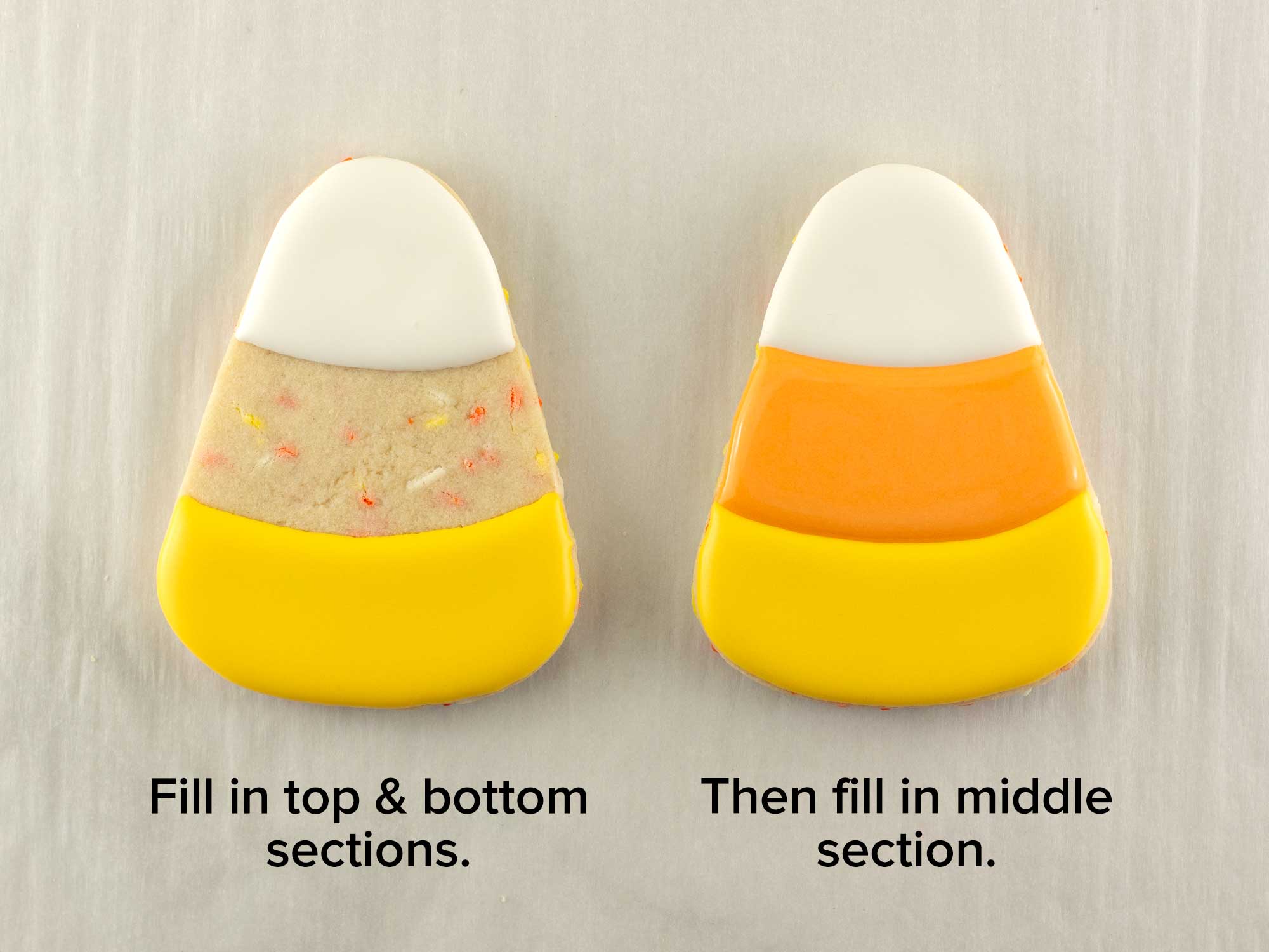 Decorate a Ghost & Candy Corn Cookie Platter for Halloween