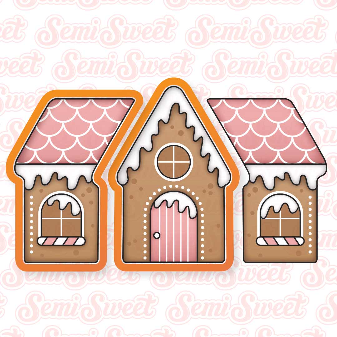 Decorate a Gingerbread House Cookie Set for Christmas