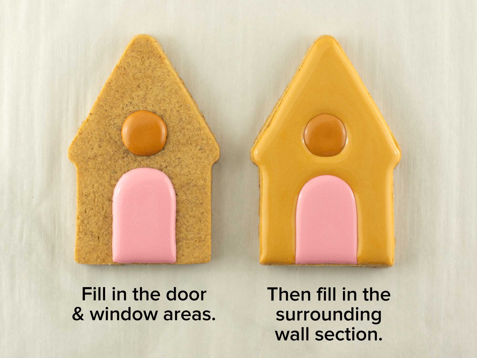 Decorate a Gingerbread House Cookie Set for Christmas