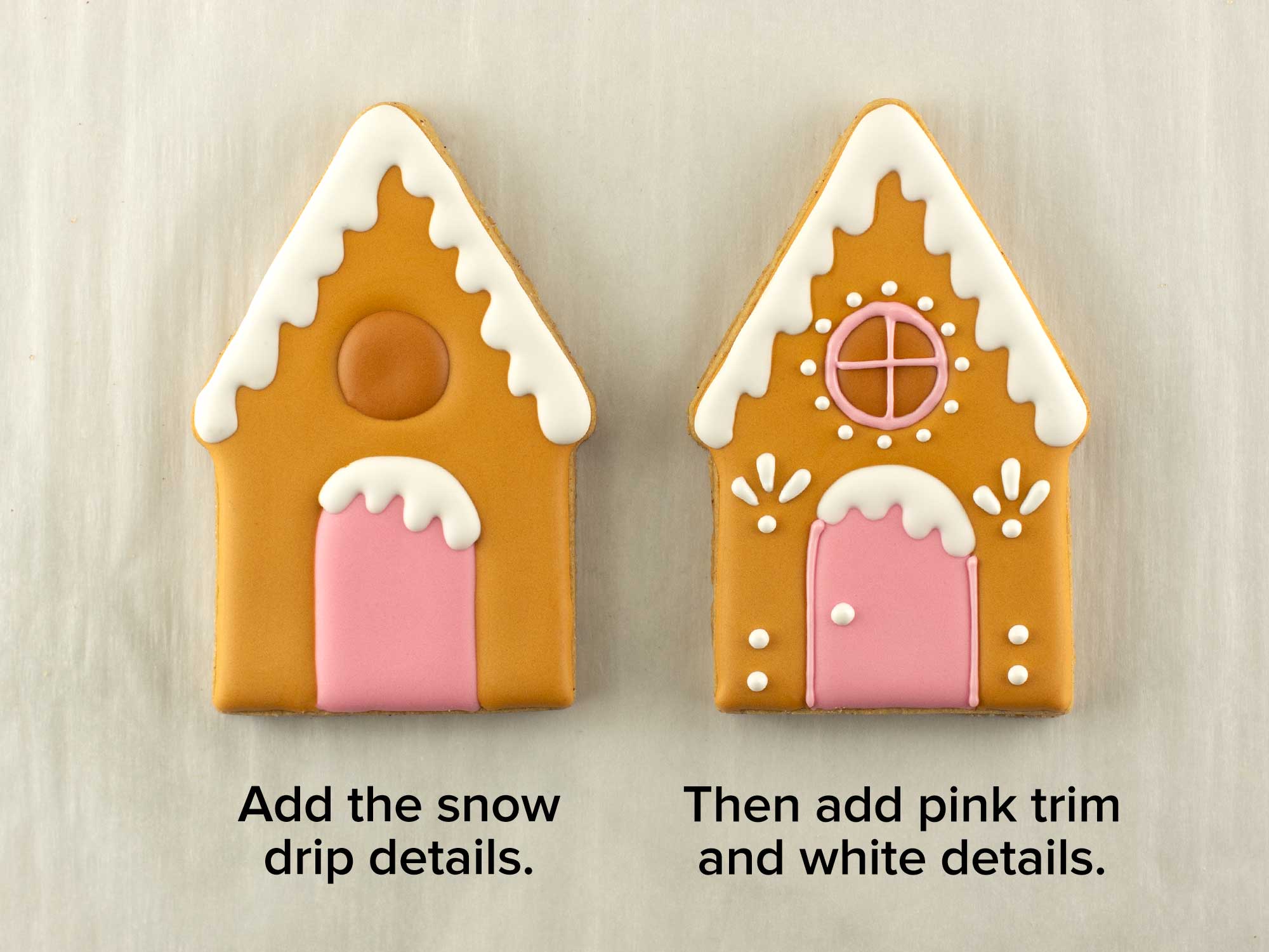 Decorate a Gingerbread House Cookie Set for Christmas