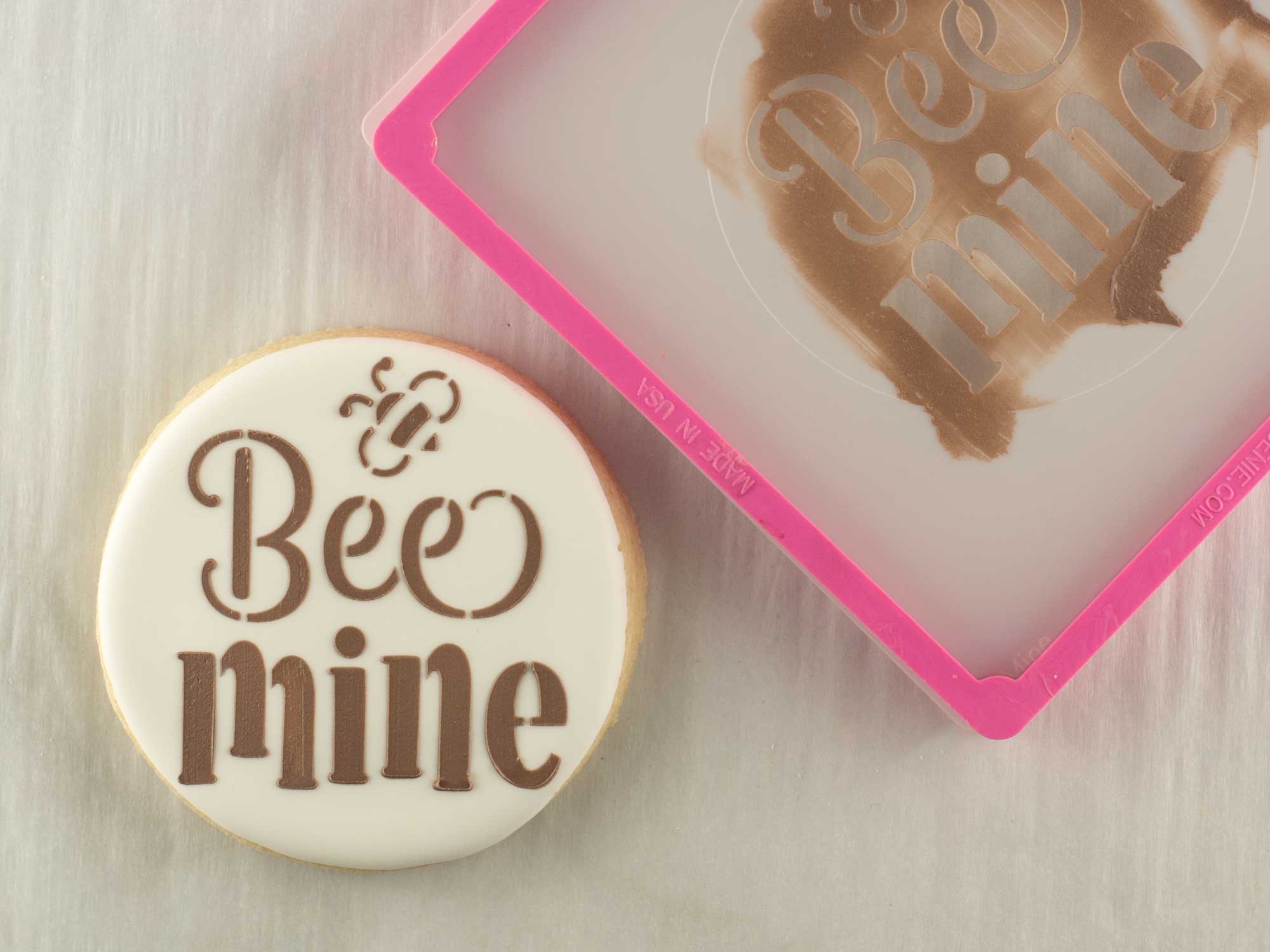 Decorate a Bee Cookie Platter for Valentine's Day