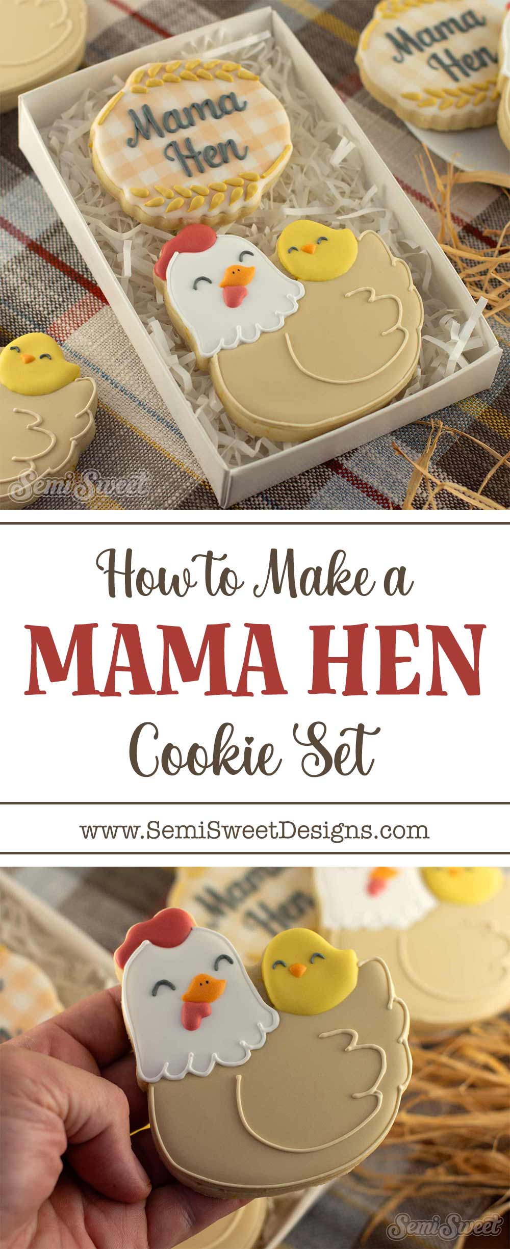 Decorate a Mama Hen Cookie Set for Mother's Day