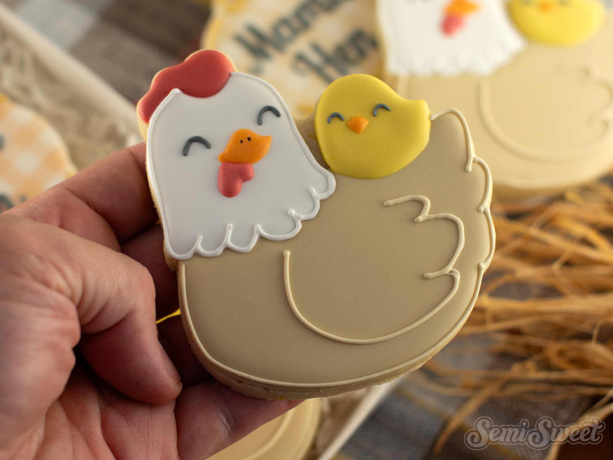 Decorate a Mama Hen Cookie Set for Mother's Day