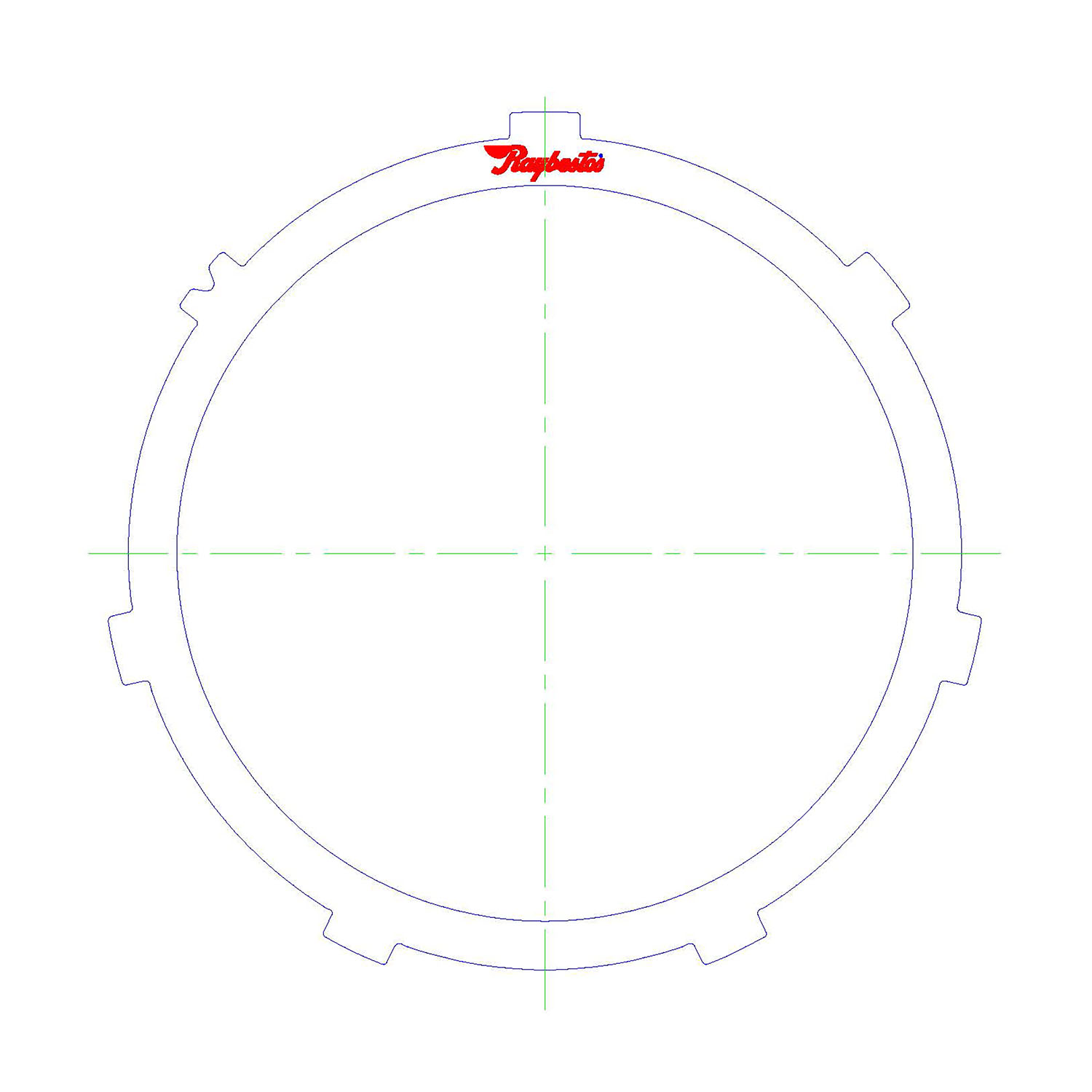 5258019, 725652 - TH180, TH180C, 3L30, 4L30E Reverse Steel Clutch Plate