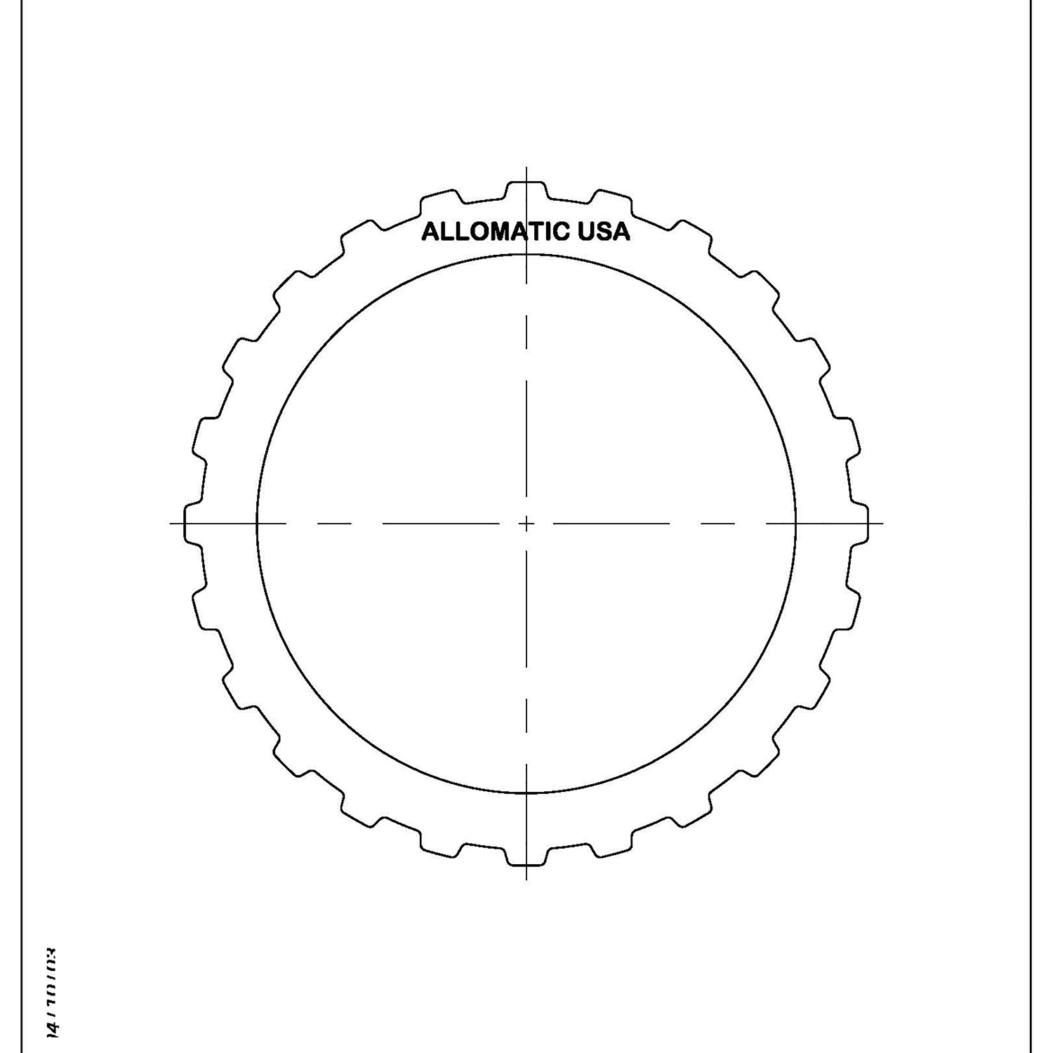 34616-50010 - AW30-40, AW30-43LE Overdrive Steel Clutch Plate