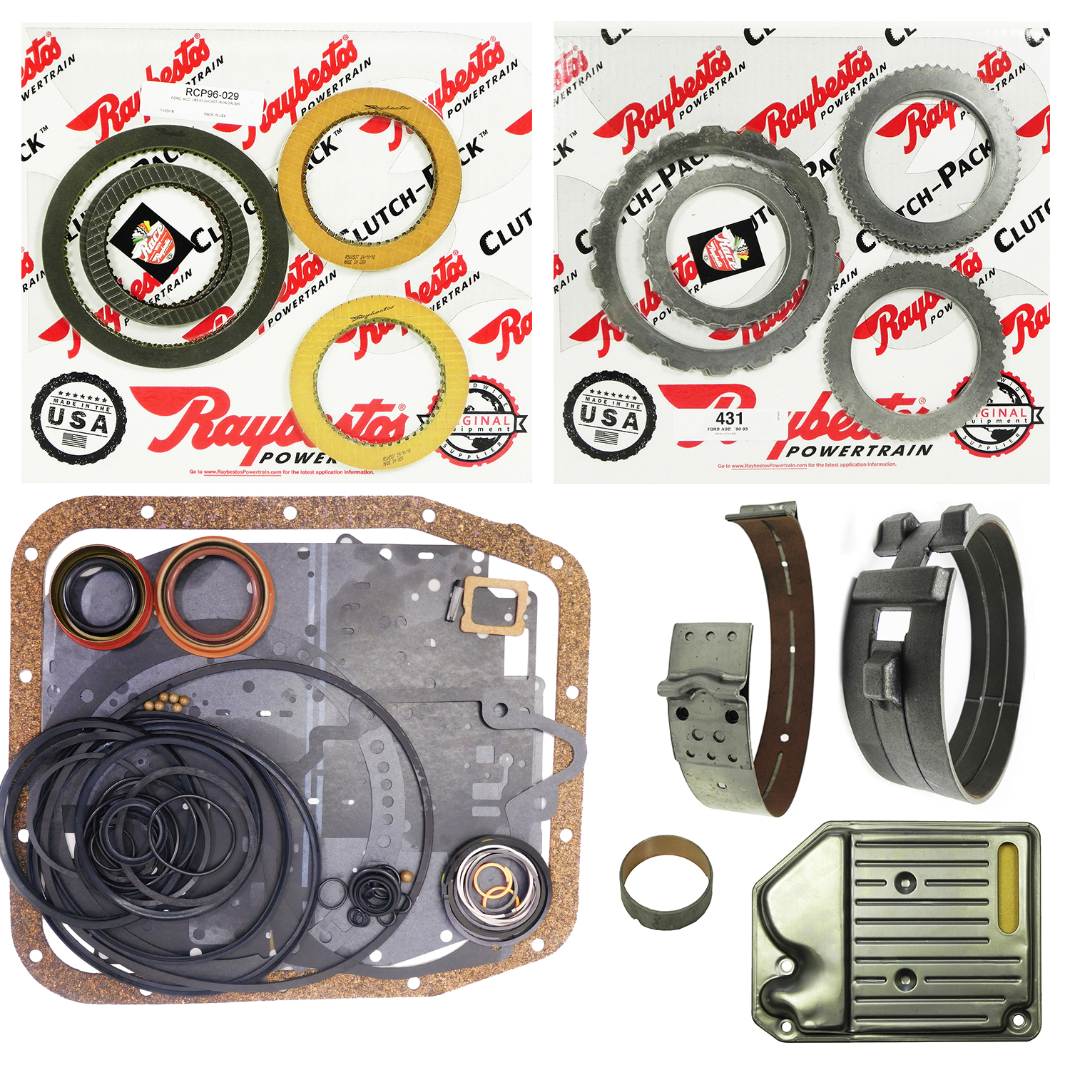 Ford AOD (2WD) Super Rebuild Kit | Raybestos Powertrain