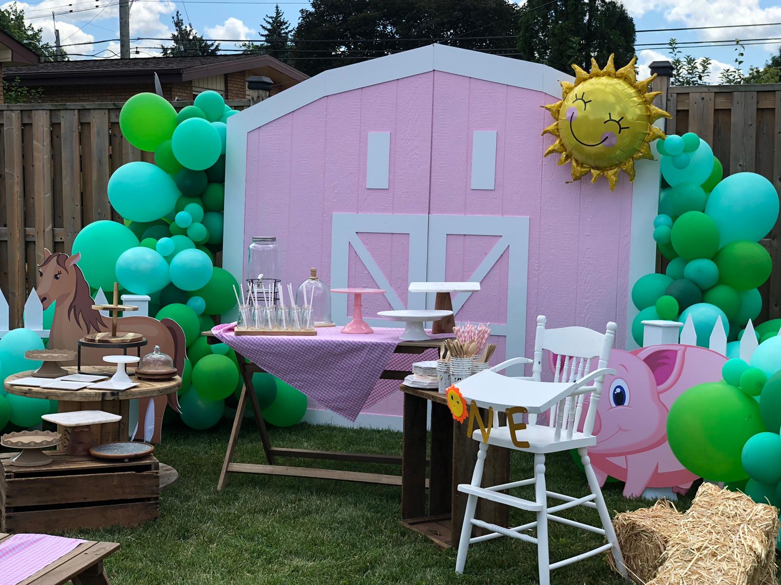 Pink Barn House - Barn Theme - Birthday