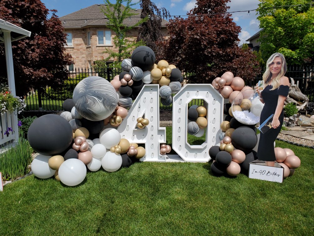 Light Up Marquee Numbers 40 - Marquee Letters