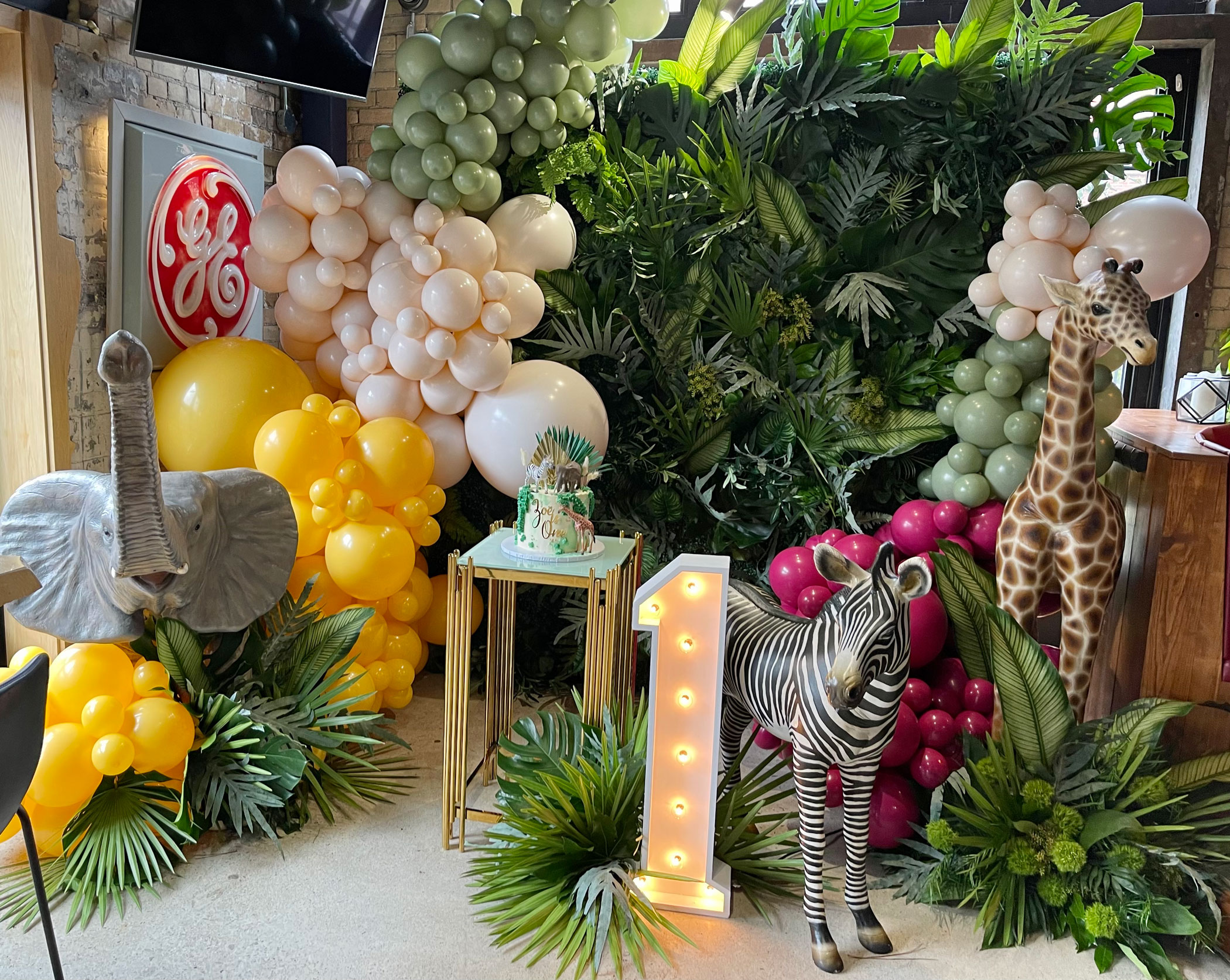 Safari Themed Party Ideas and Safari Animal Props - Marquee Letters Toronto