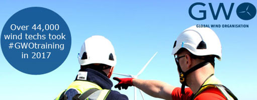 Wind turbine technicians flocked to GWO training in 2017