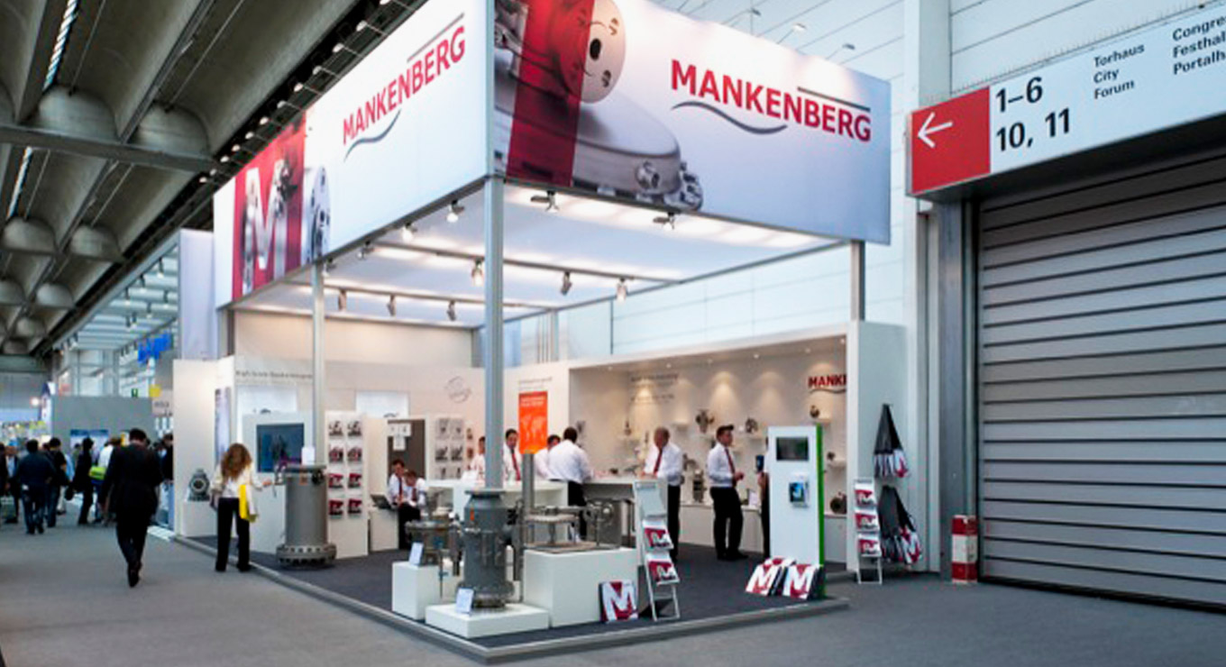 Mankenberg auf der Achema Frankfurt