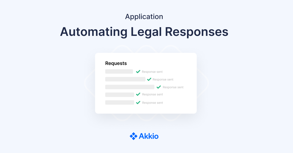 Automating Legal Responses Applications | No-Code AI - Akkio