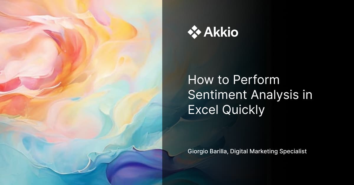 How to Perform Sentiment Analysis in Excel Quickly