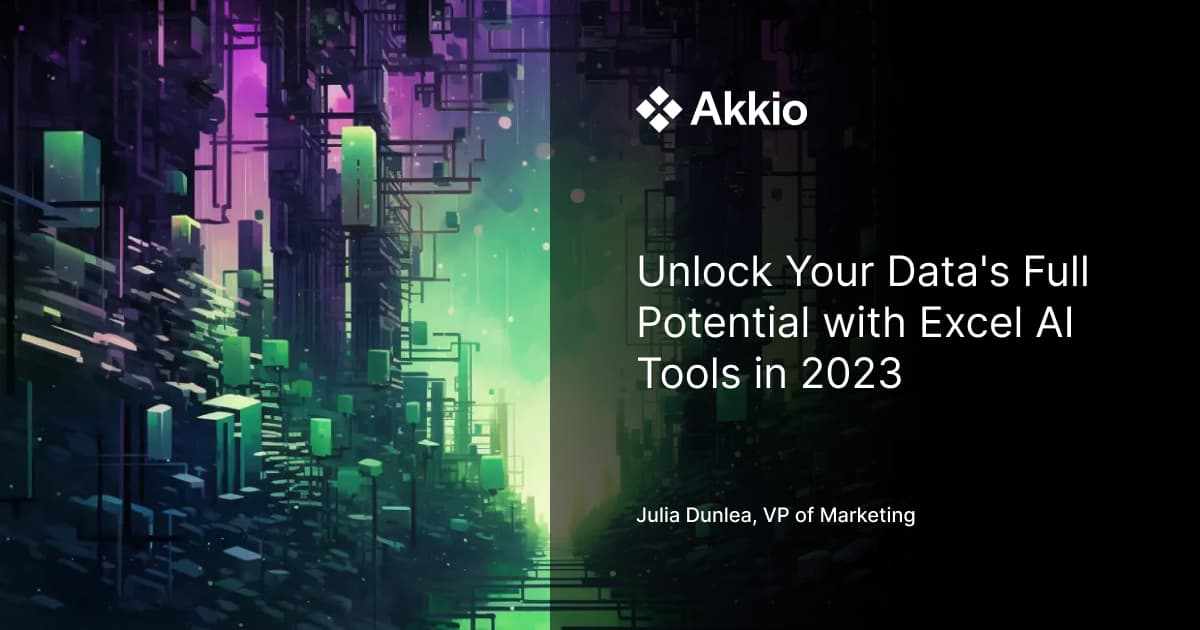 Excel AI: Integrate Your Workflows And Upscale Productivity