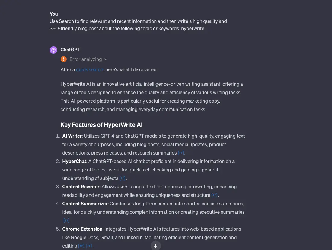HyperWrite AI Review: The Future of Writing or Just Another AI Tool?