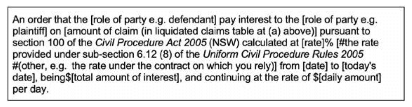 NSW UCPR [Form 3B] Statement of Claim Self-Rep