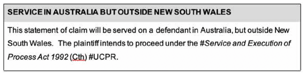 NSW UCPR [Form 3B] Statement of Claim Self-Rep