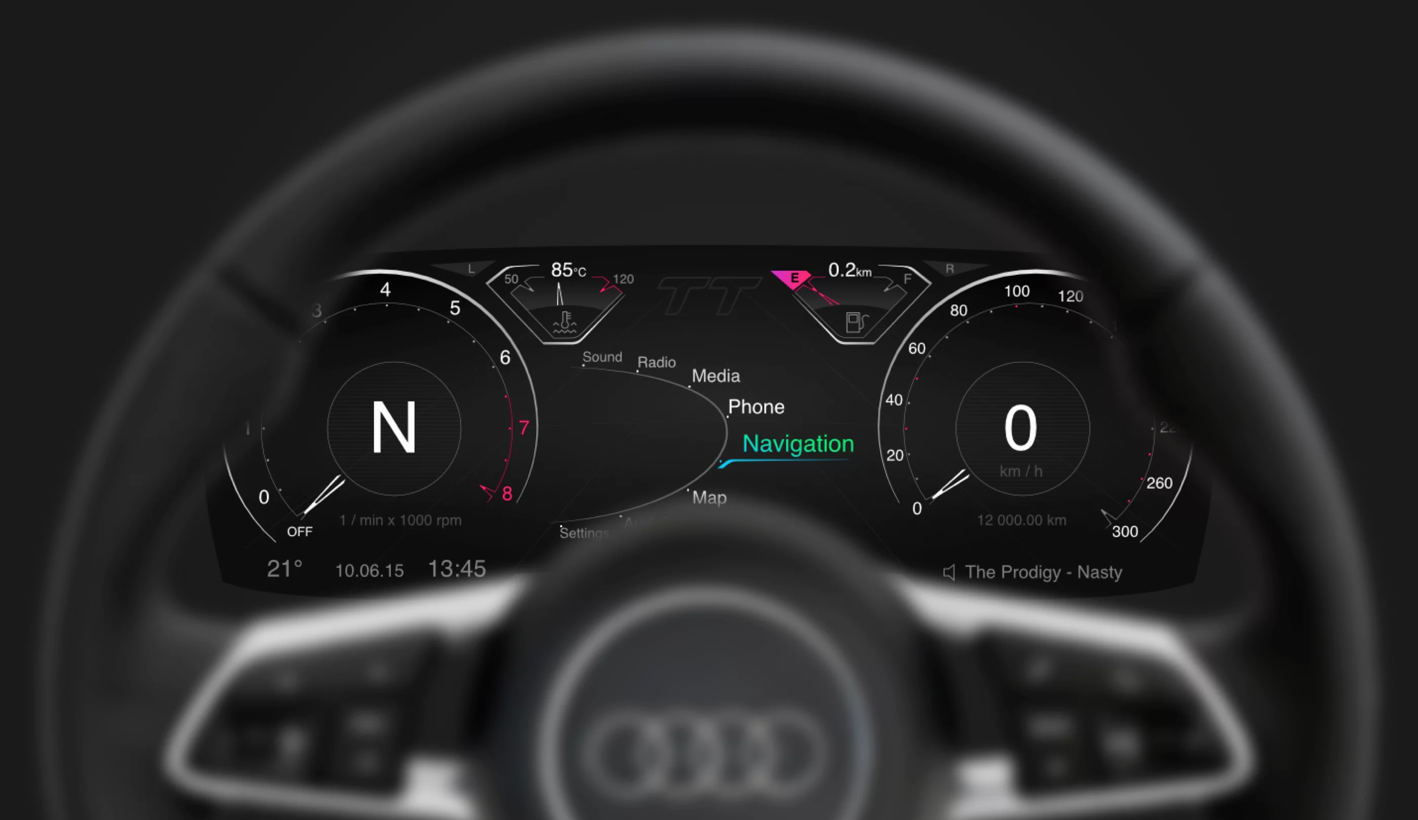 Audi TT gauges concept | UXDOX Projects