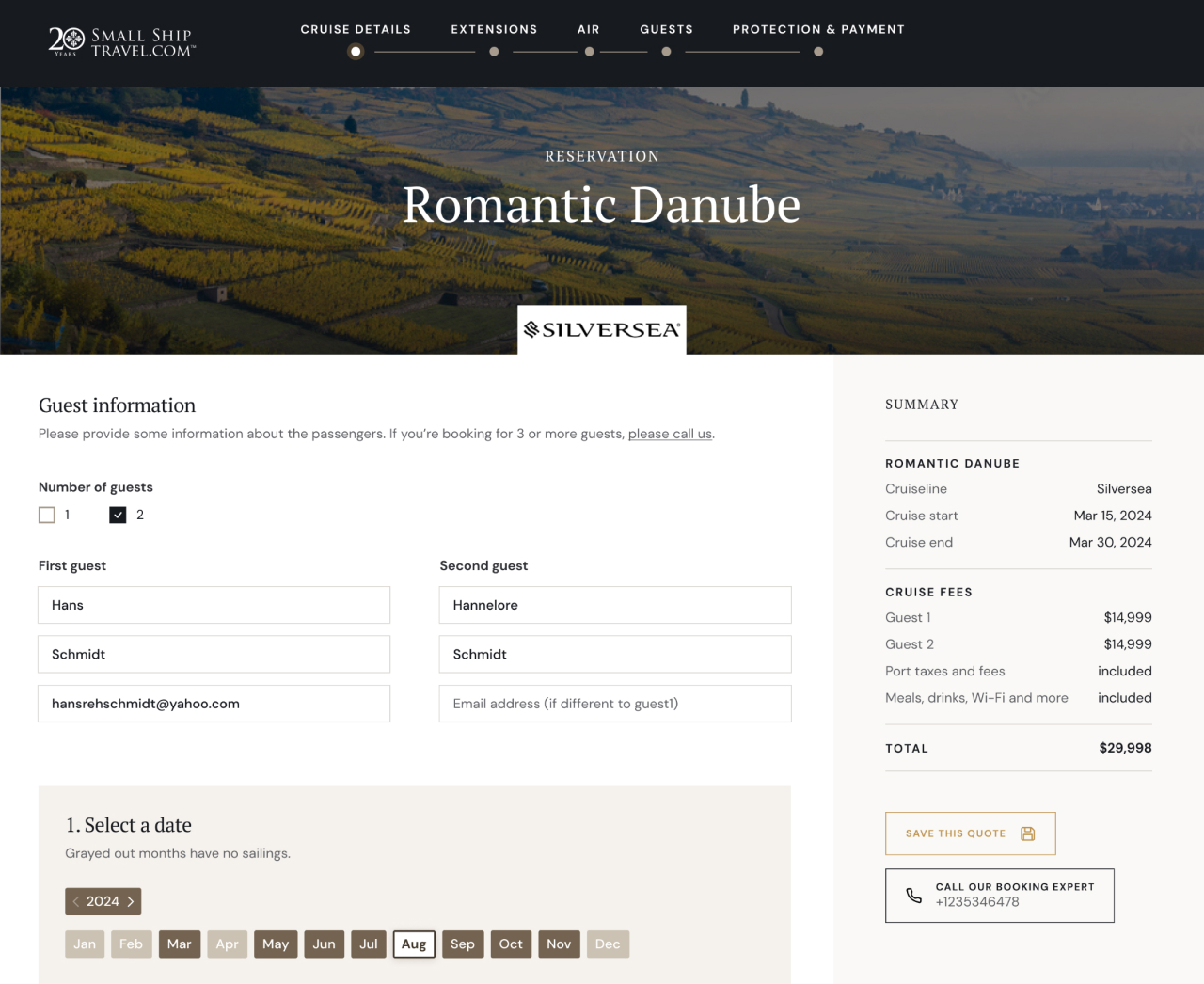 A cruise booking system | Amelie Morweiser