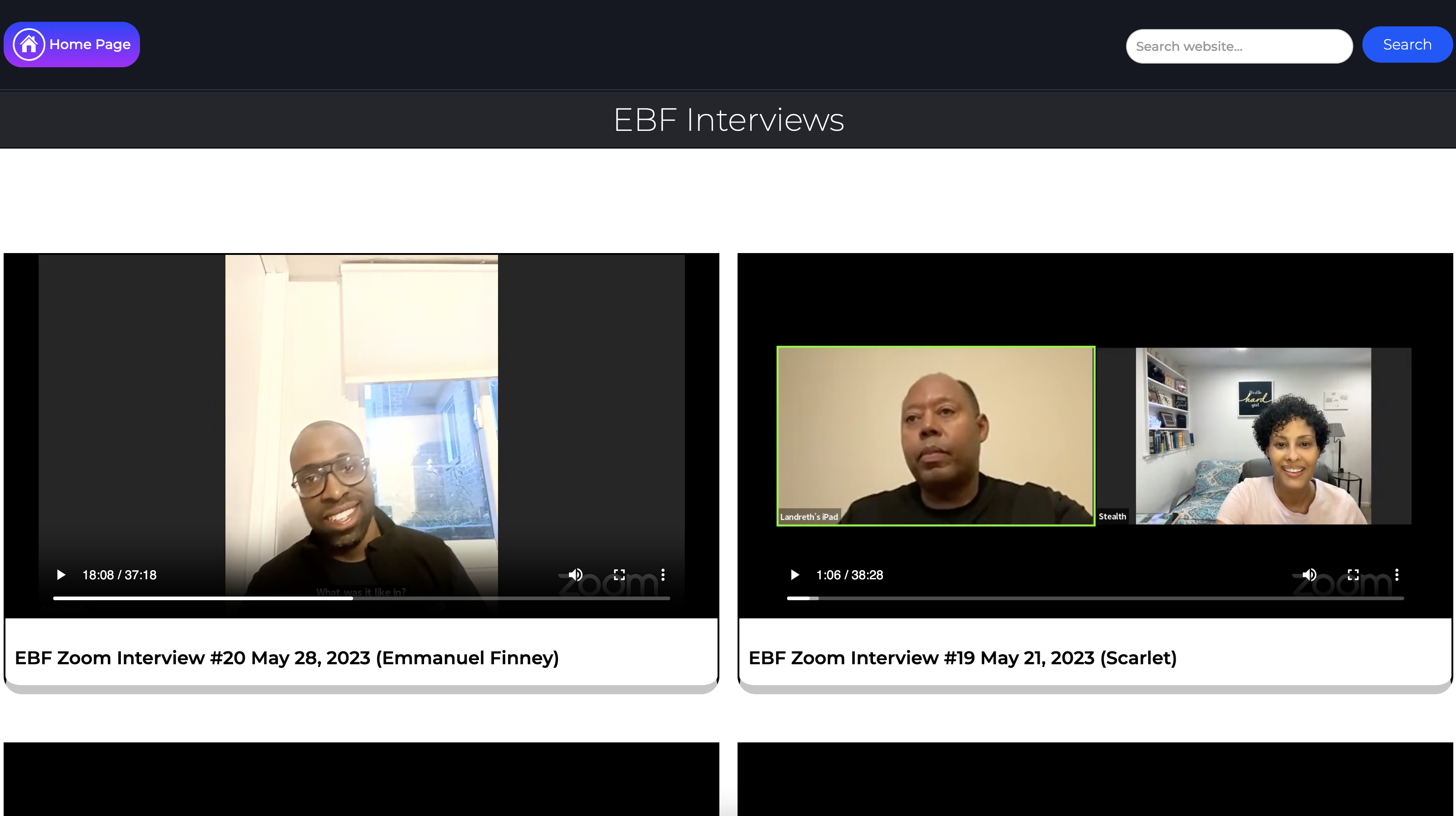 EBF Interviews