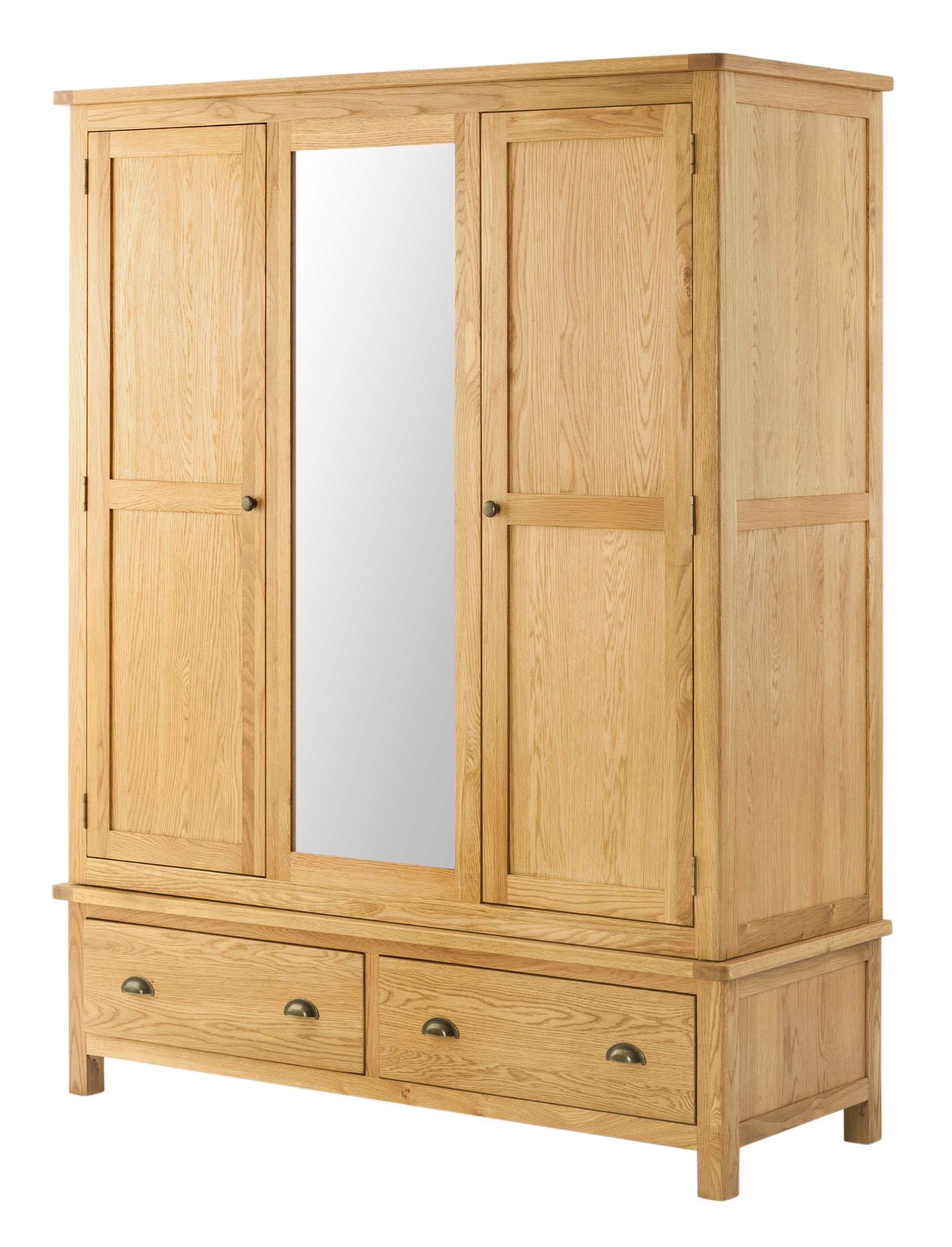 PRESTON OAK Triple Wardrobe | Bedroom Furniture | Alexander Ellis
