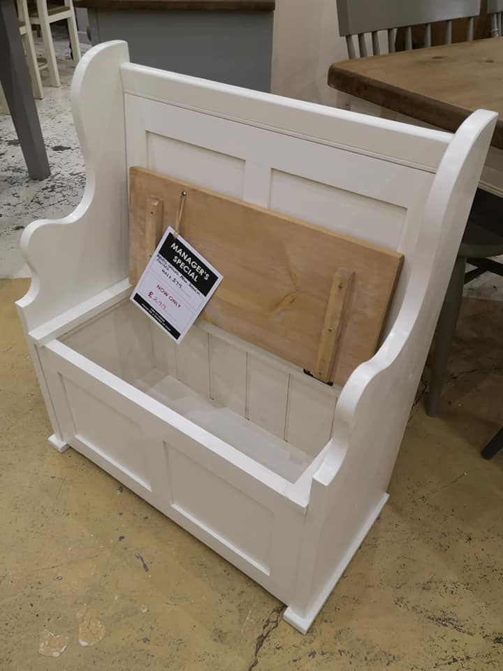 RUSTIC Pew Bench - With Storage | Living & Dining Furniture | Alexander ...