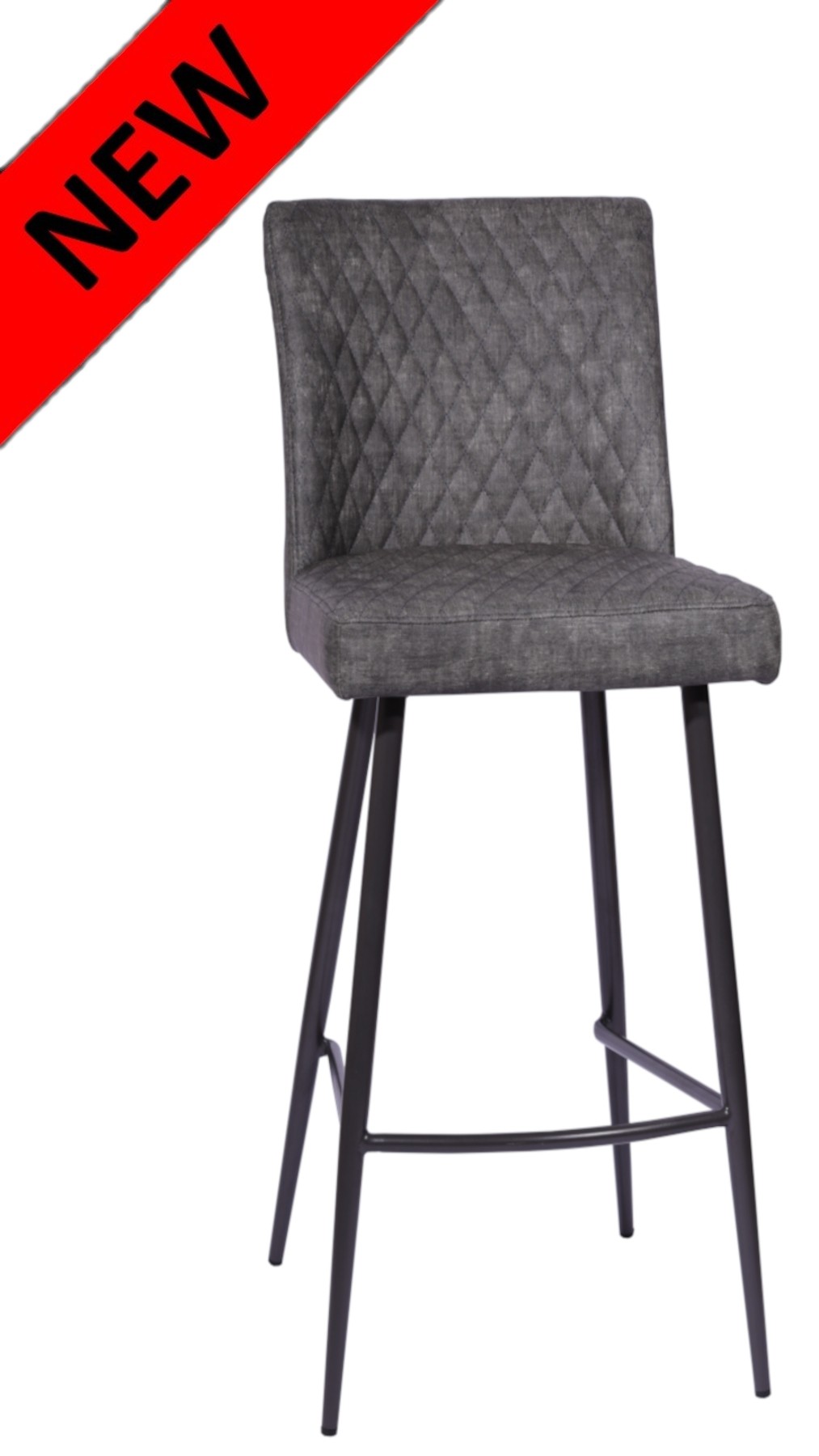 FLEMING Bar Stool - Graphite | Alexander Ellis