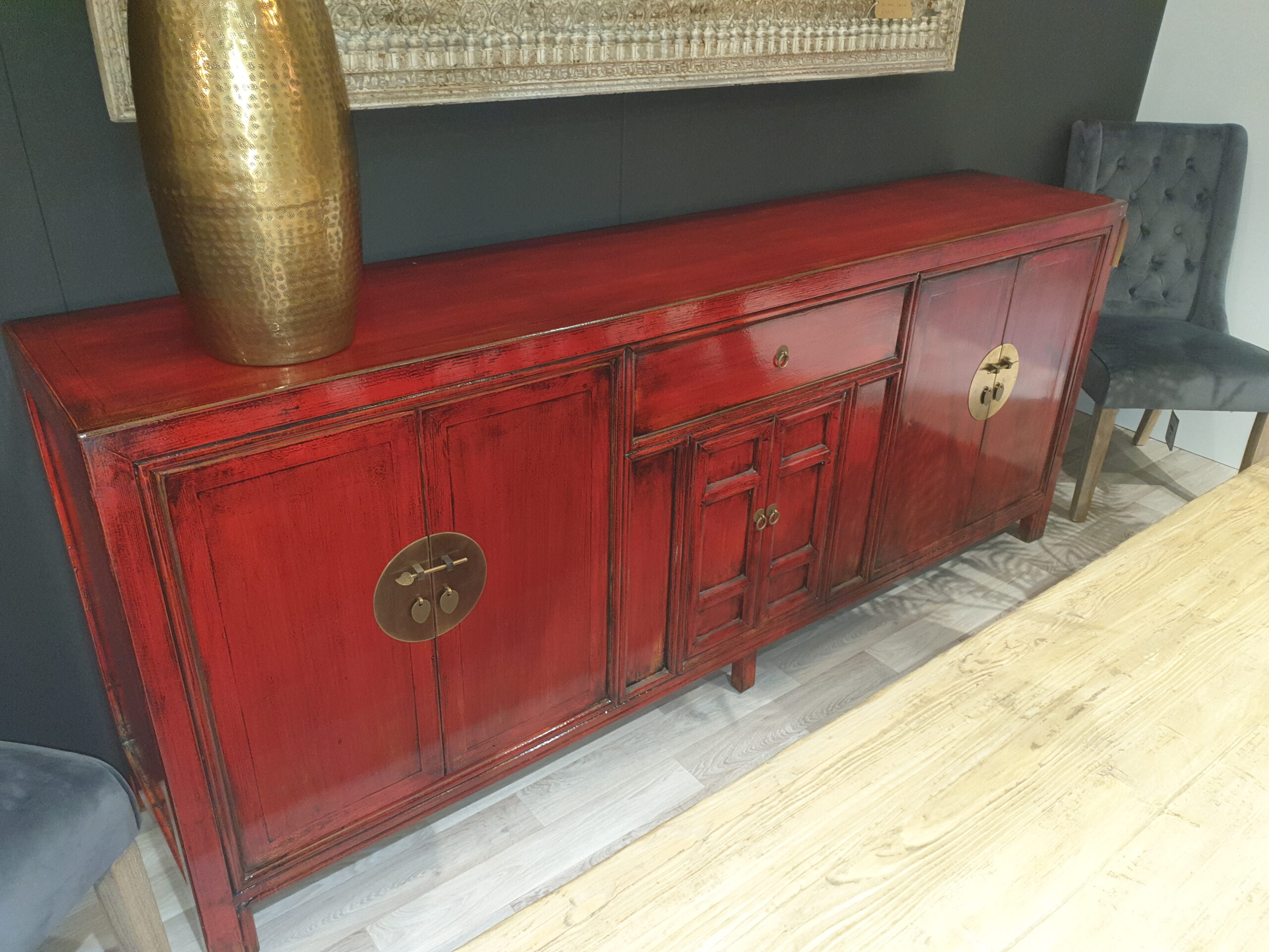 Casa - Red 1 Drawer 6 Door Sideboard | Living & Dining Furniture ...