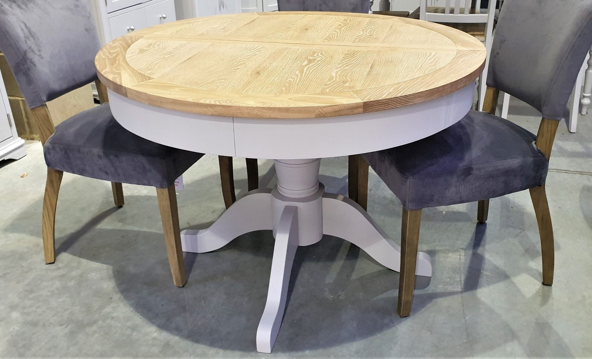 Brighton - Single Pedestal Extending Circular Dining Table | Living ...