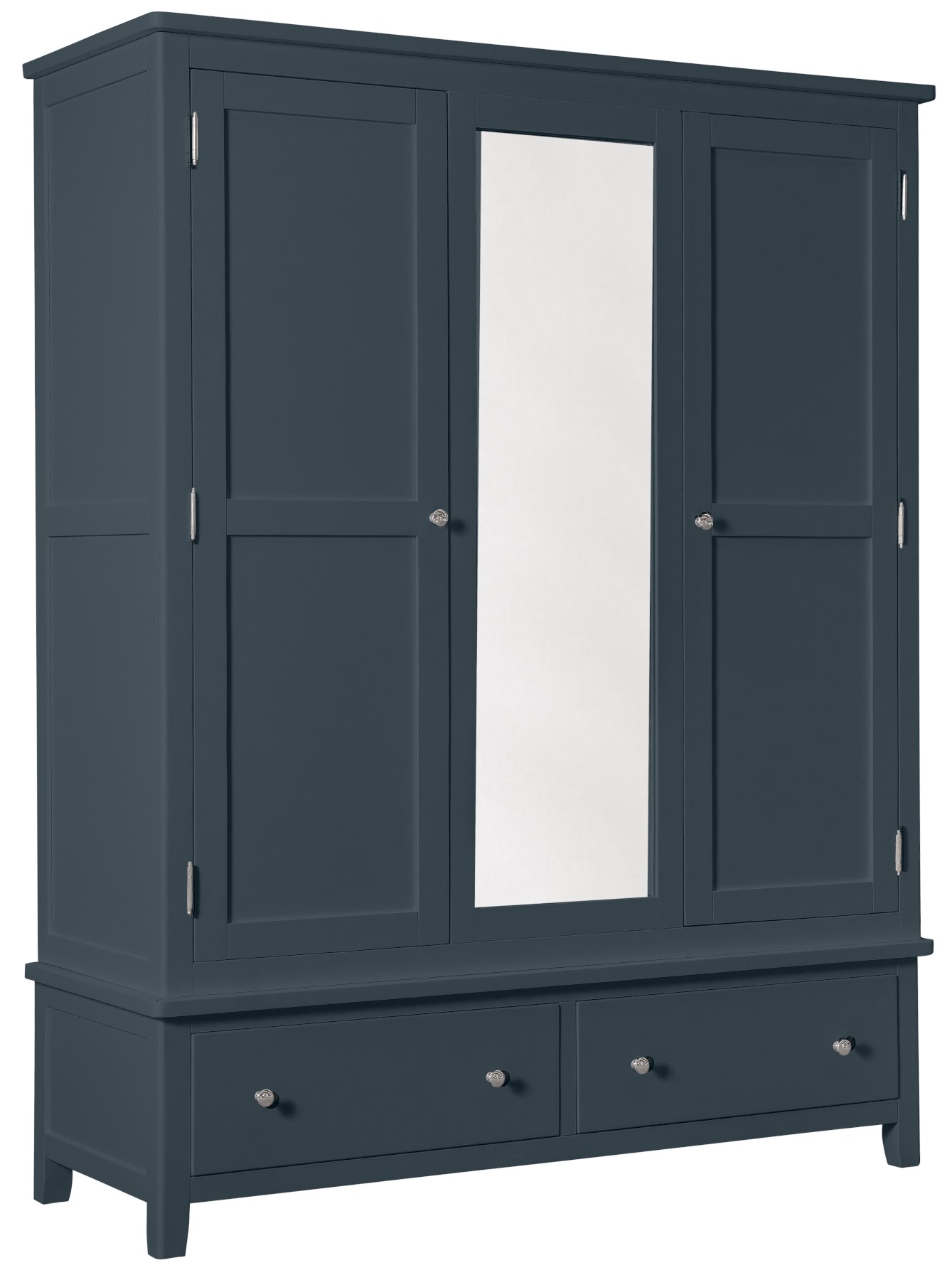 CLASSIC HENLEY Blue Triple Wardrobe | Bedroom Furniture | Alexander Ellis