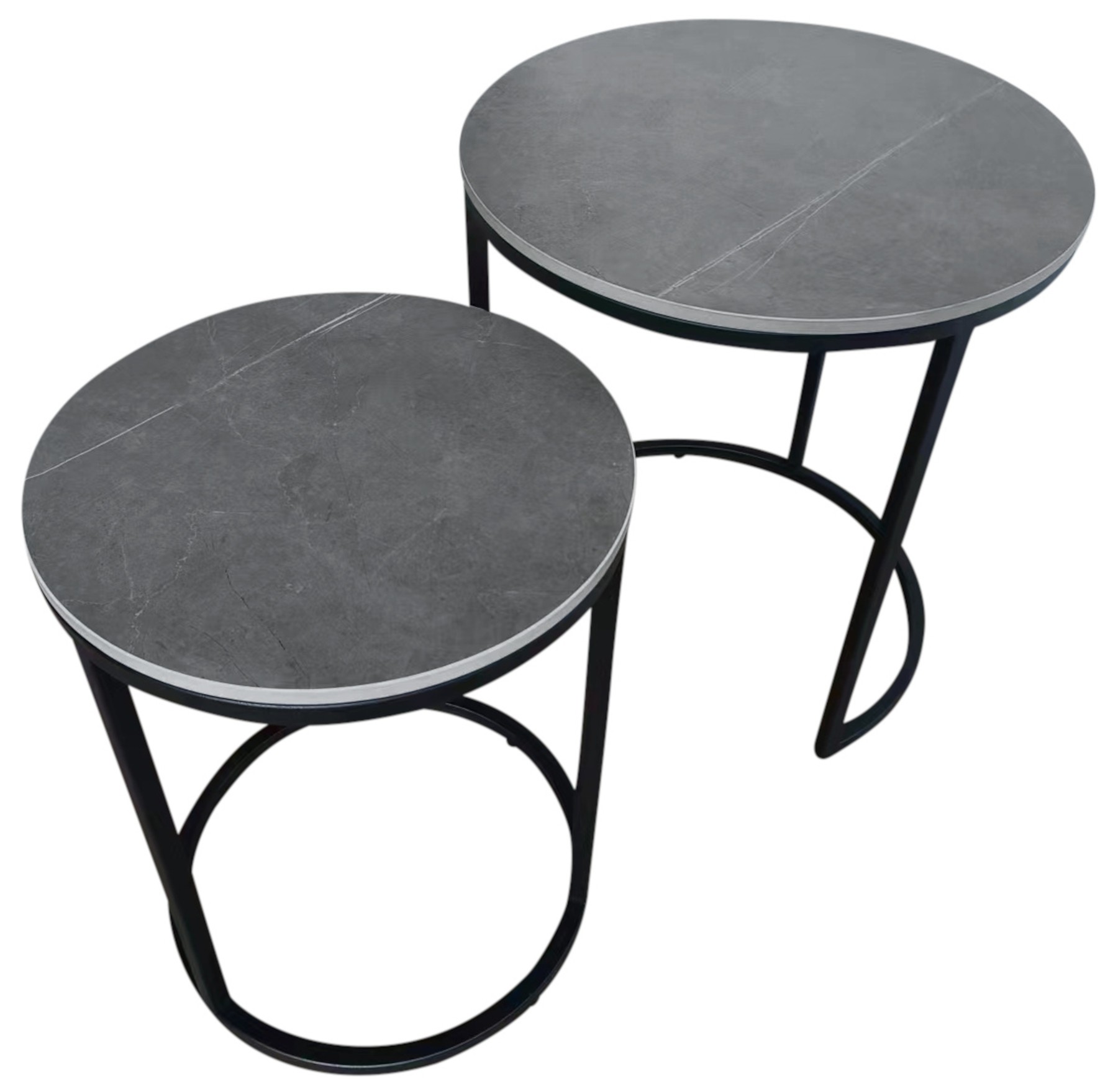 ZEUS Round Nesting Lamp Tables | Living & Dining Furniture | Alexander ...