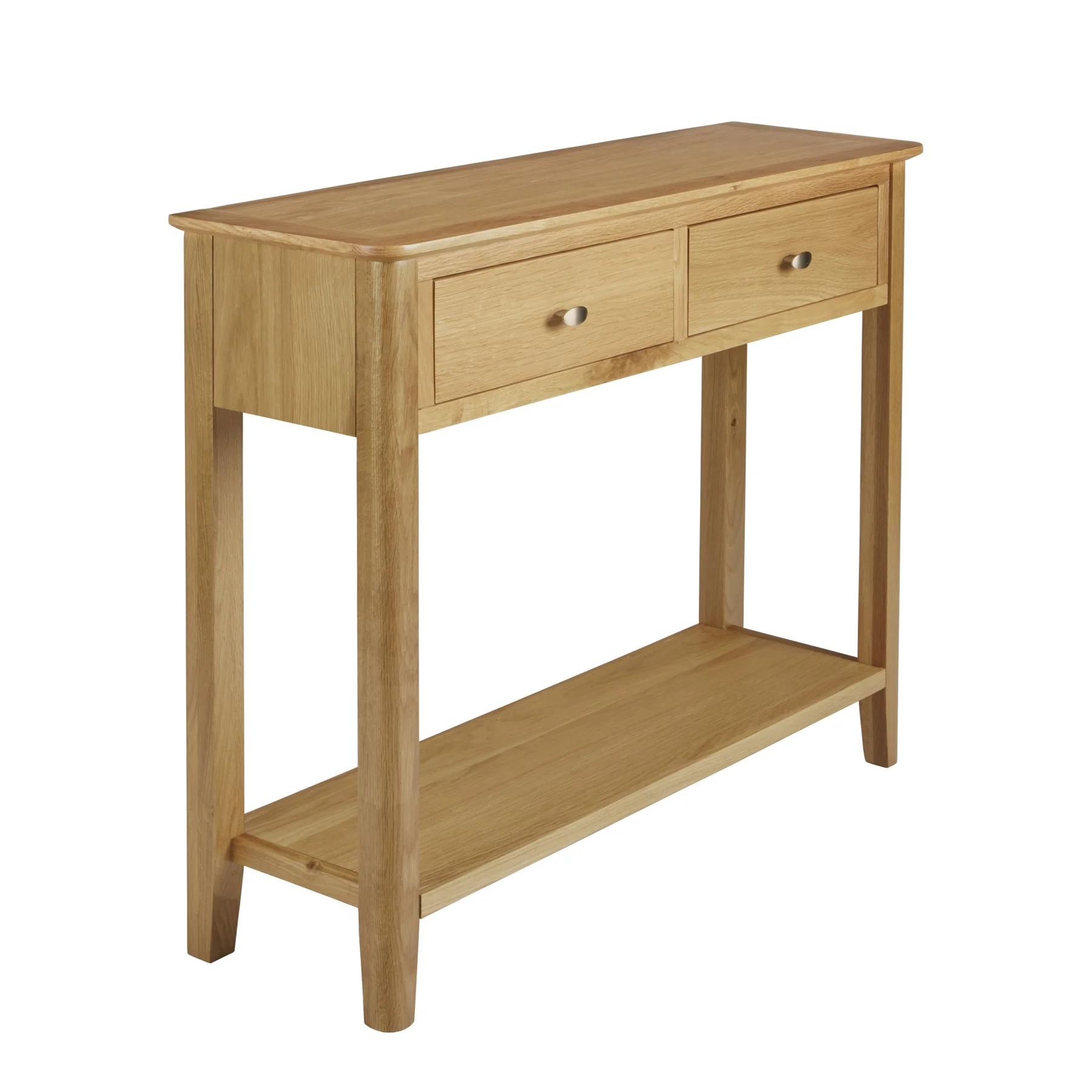 BARI - Oak 2 Drawer Console Table | Living & Dining Furniture ...