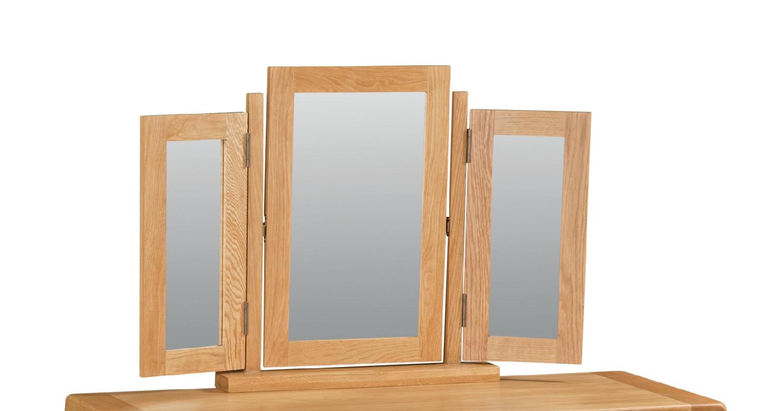 SAN REMO - Natural Oak Triple Mirror | Bedroom Furniture | Alexander Ellis