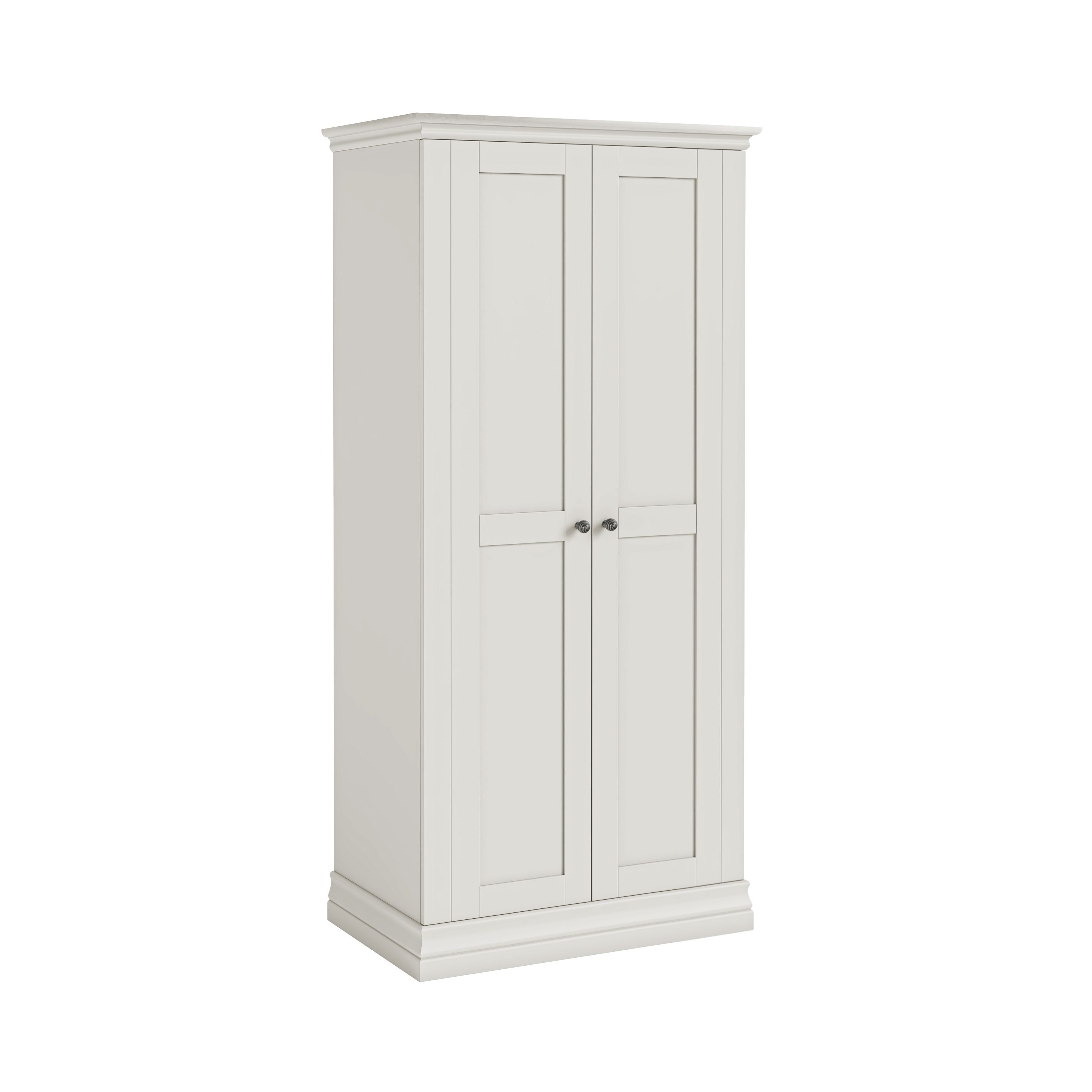 BORDEAUX - Full Hanging Wardrobe in Cotton White | Bedroom Furniture ...
