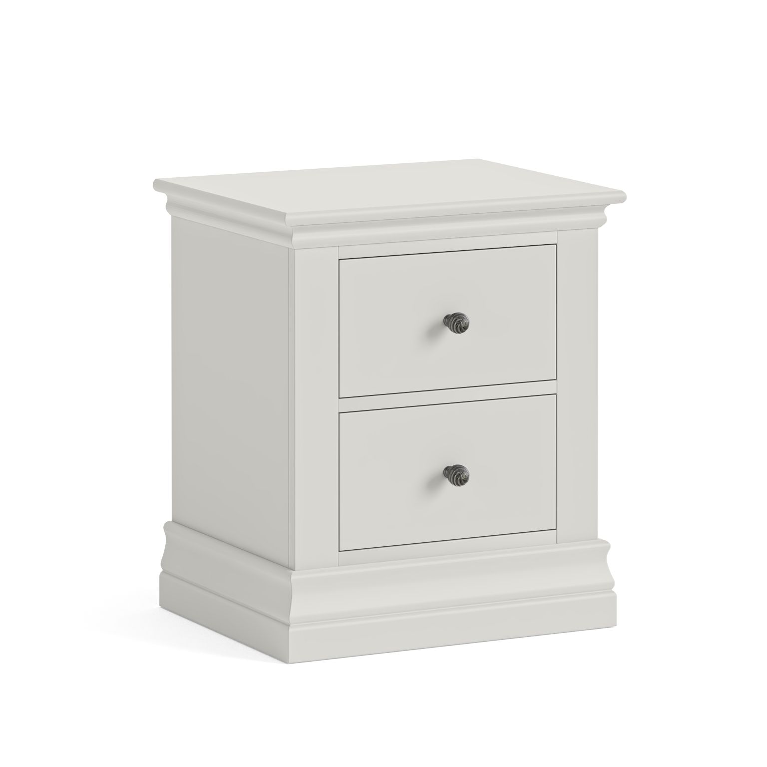 BORDEAUX - Bedside 2 Drawers in Cotton White | Bedroom Furniture ...