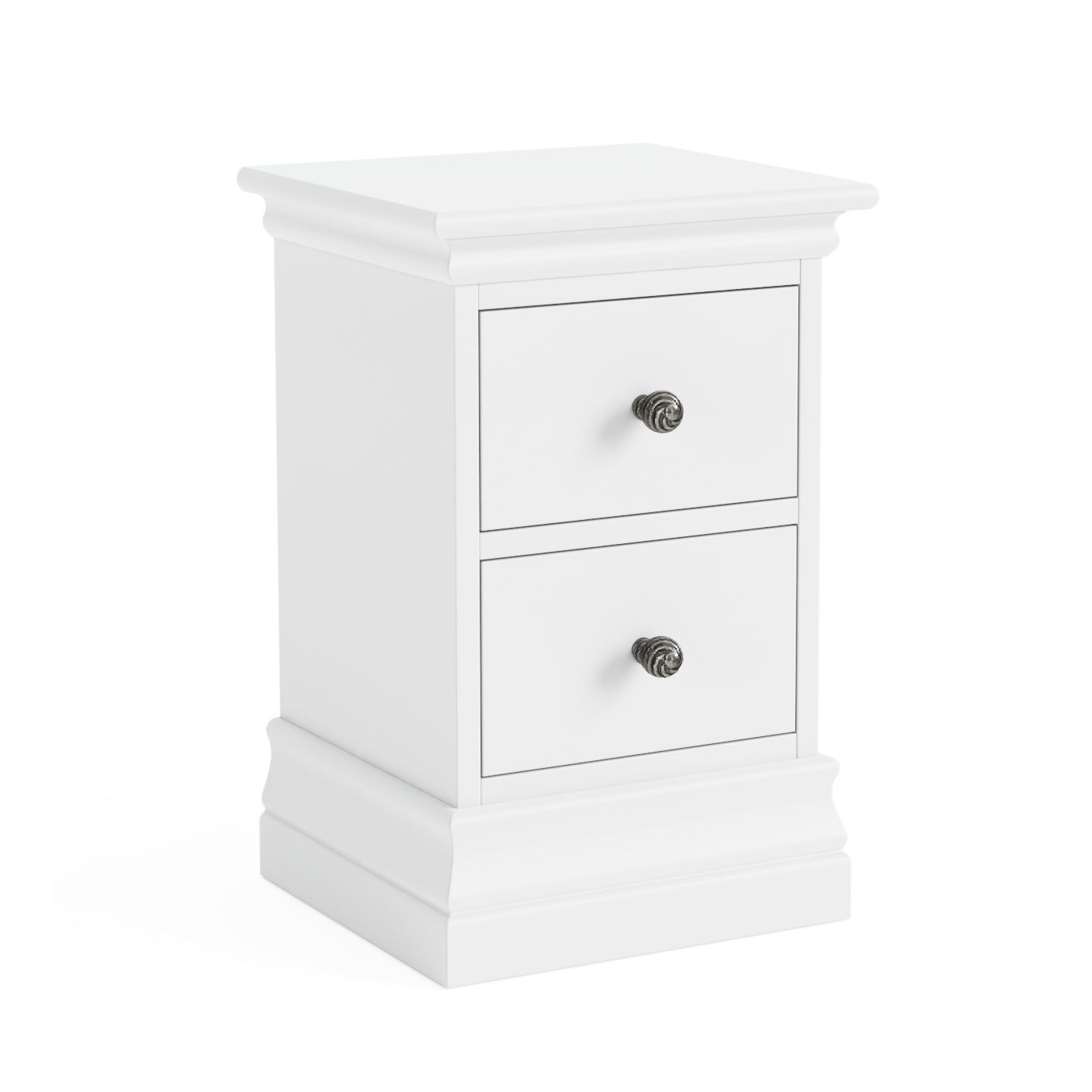BORDEAUX - Narrow Bedside Drawers in White | Bedroom Furniture ...