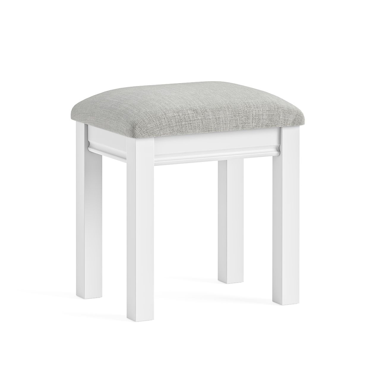 BORDEAUX - Dressing Table Stool in White | Bedroom Furniture ...