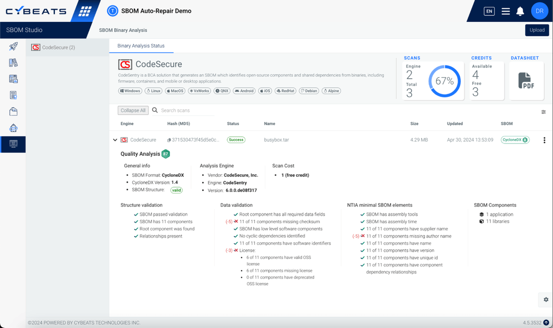 Cybeats | Providing Certainty to Software Supply Chain Management