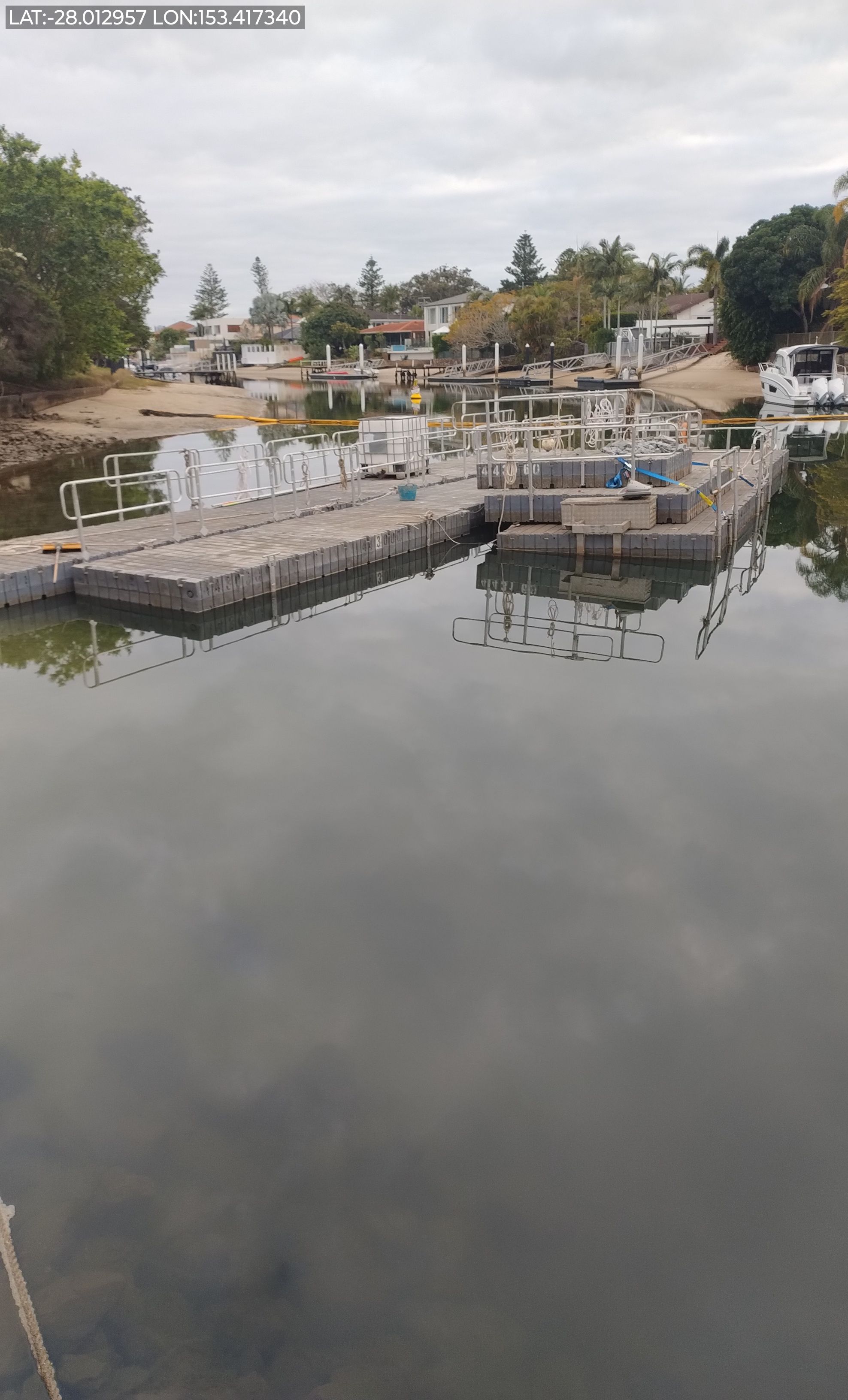 Modular Work Platform over water