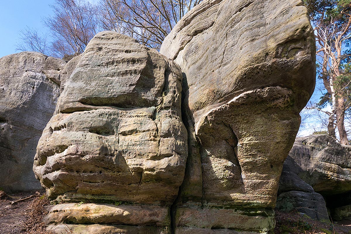 Climbing at Eridge Rocks In Tunbridge Wells
