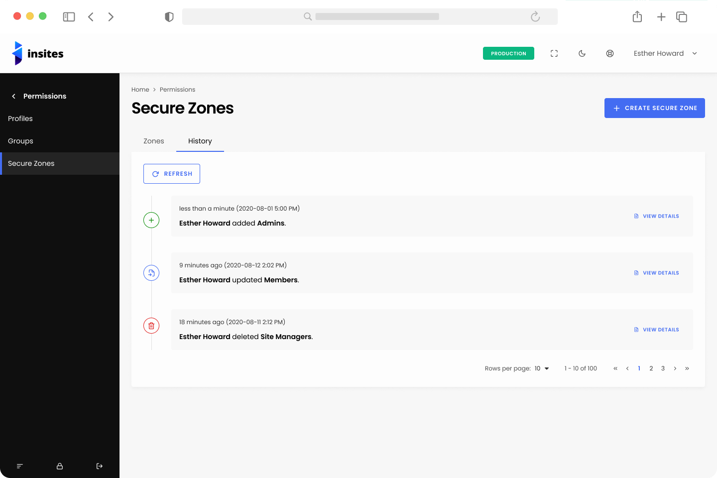 Permissions - Insites