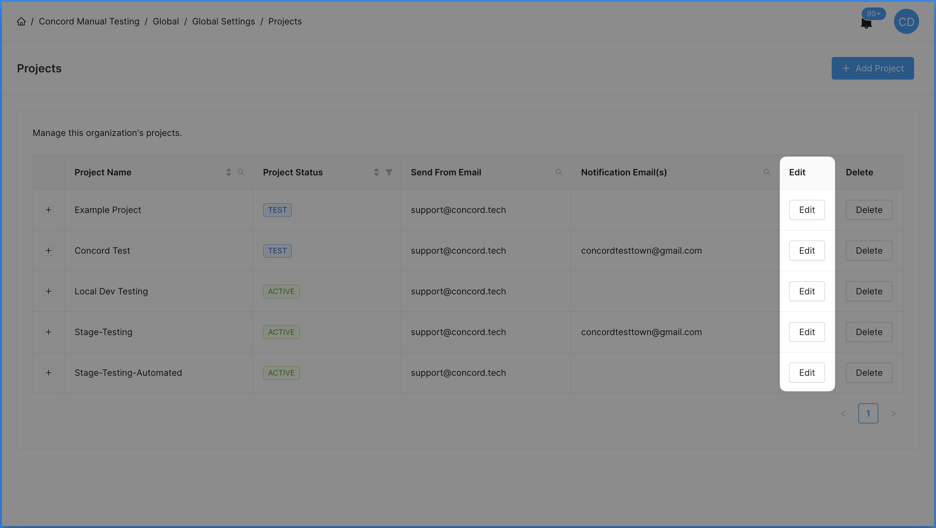 Connecting Data Systems to a Project | Concord
