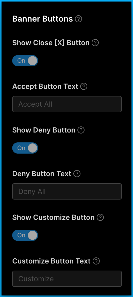 Configuring the Consent Banner | Concord