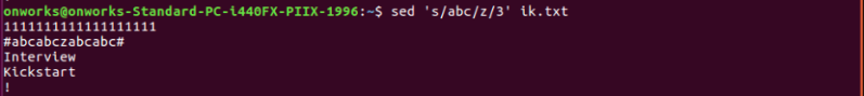 Sed Command in Linux/Unix With Examples